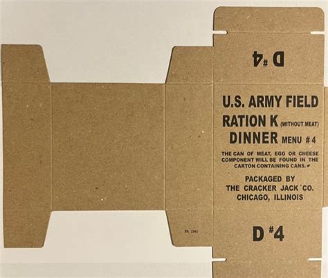 10 In 1 Partial Dinner Unit Ration Box Frontline Rations