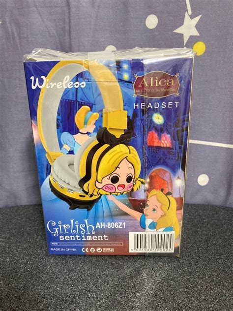 全新 迪士尼 愛麗絲夢遊奇境 Alice s Adventures in Wonderland 無線耳機 頭戴式耳機 藍牙耳機 音響器材