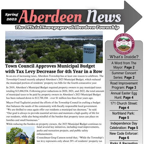 Aberdeen Township Nj Official Website