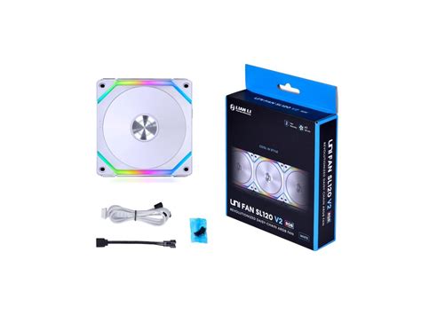 LIAN LI UNI Fan SL120 V2 RGB White Single Pack Without Controller
