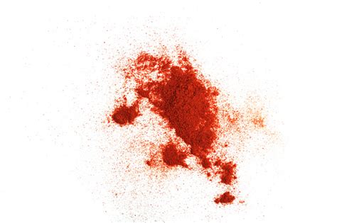 흰색 배경에 고립 된 빨간 파프리카 파우더 더미 상단 전망 0명에 대한 스톡 사진 및 기타 이미지 0명 가루로 빻은