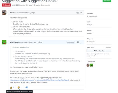 Health Issue 2529 SkriptLang Skript GitHub