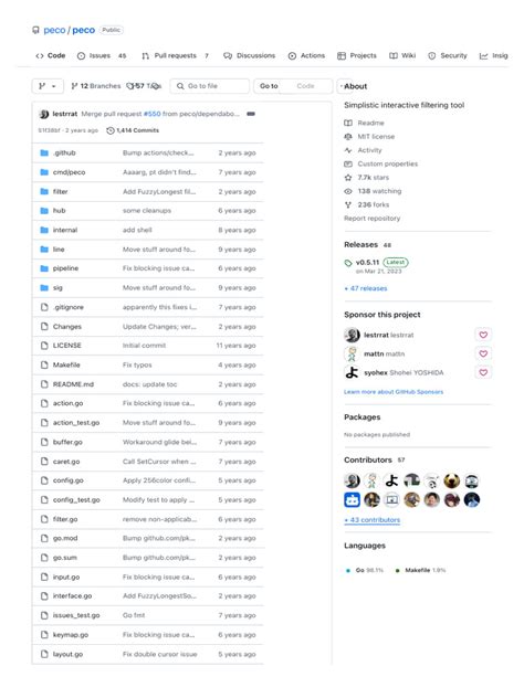 Github Peco Peco Simplistic Interactive Filtering Tool Pdf