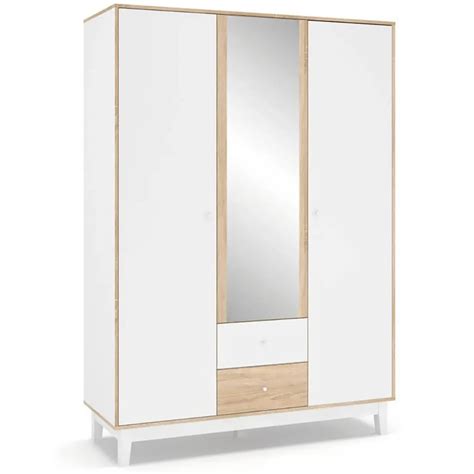 Шафа шкаф в спальню з ДСП Глорія 3Д2Ш з дзеркалом Мебель Сервіс купить с доставкой по Украине