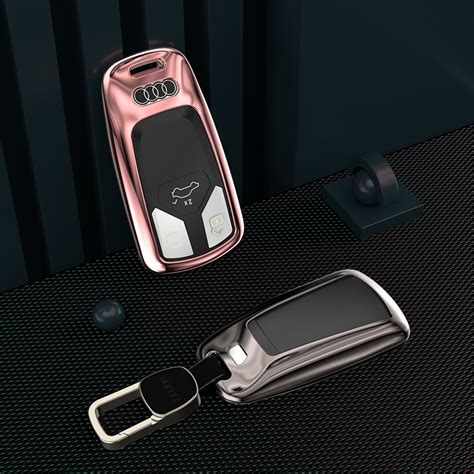 奥迪q5l钥匙套专用2021款a6l进口a4全包q7 A6汽车a4l高档皮扣壳男 虎窝淘