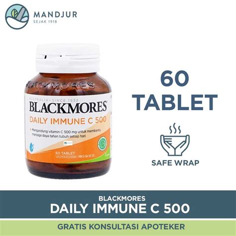 Jual Blackmores Daily Immune C 500 60 Tab Suplemen Peningkat Sistem