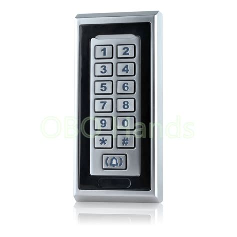 Sliver RFID Door Lock Card Reader Access Control With Metal Keypad Number Digital Door Hotel