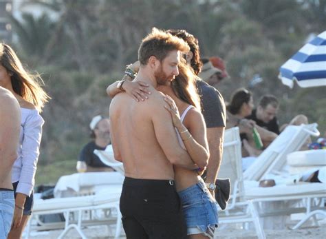 Jessica Ledon And David Guetta At A Beach In Miami 12252017 Hawtcelebs