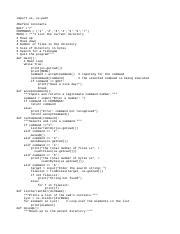 Lab Py Import Os Os Path Define Constants Quit Commands