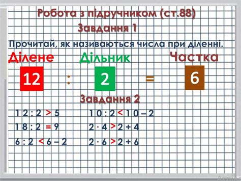 Презентація Ділене дільник частка
