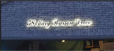 Custom Cursive House Number Letters Designs House Number Design Lettering Design House