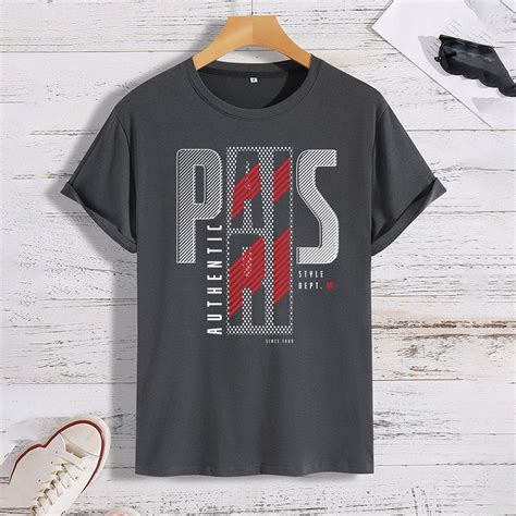 تيشرت رجالي مطبوع مسيري ملابس داخلية اونلاين