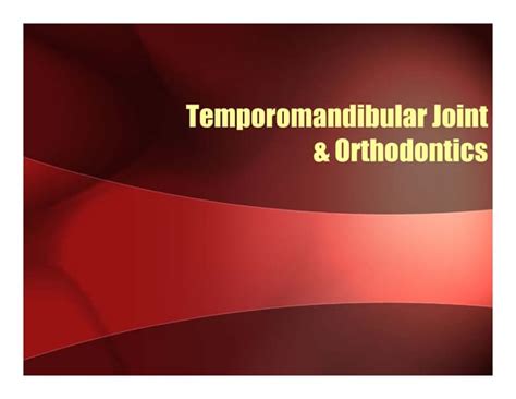 Tmj Ortho Pdf