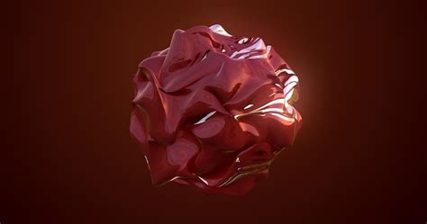 Premium Photo Morphing Of A Red Sphere A Ball Of Molten Fluid