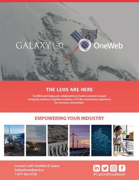 Oneweb Leo Satellite Internet For Canadian Businesses Galaxy Broadband