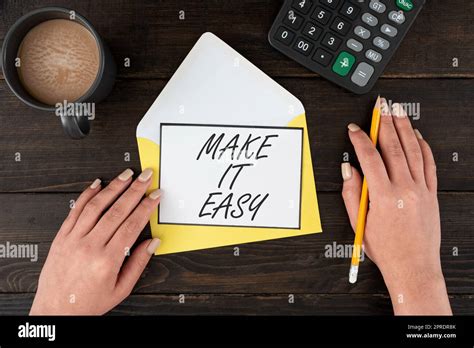 Conceptual Display Make It Easy Business Approach Smart Approach