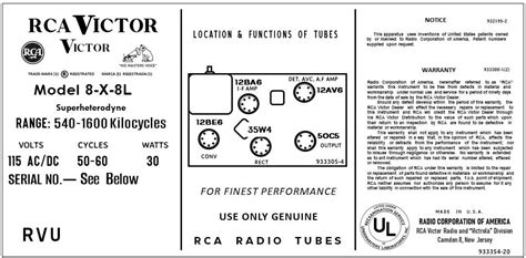 Rca 8x8l Antique Retro Vintage Tube Radios And Bluetooth Retro Radio Shop