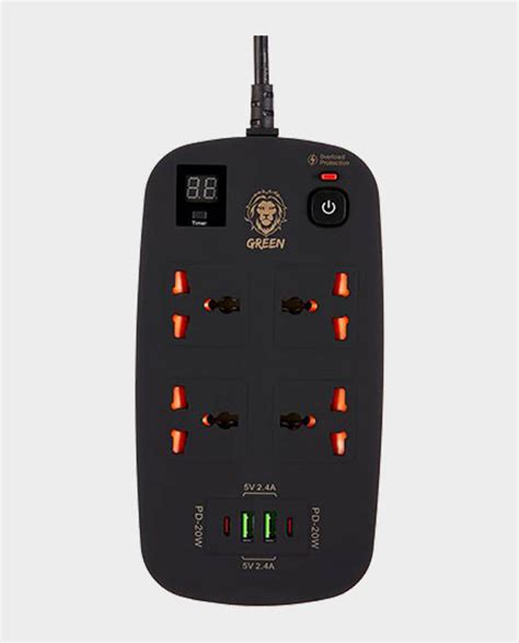 Buy Green Multiport Smart Power Socket 3500w In Qatar Alaneesqatar Qa