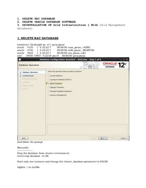 Testing Drop 12c Rac Database Database Software And Gi Pdf Free Download