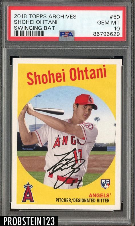 Shohei Ohtani 2018 Topps Archives 50 Sp Variation Swinging Bat Price
