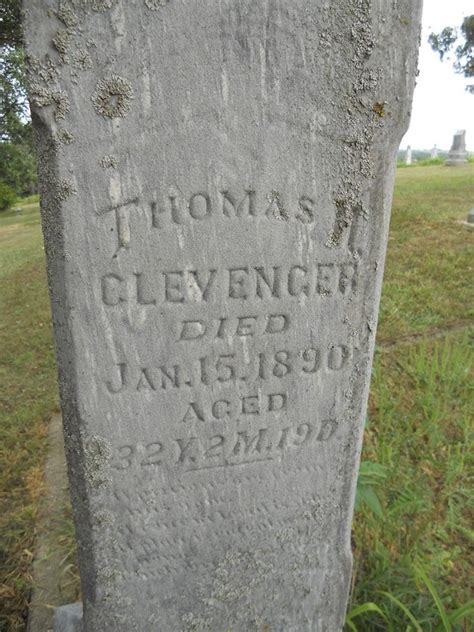 Thomas Henry Clevenger 1858 1890 Find A Grave Memorial