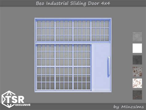 The Sims Resource Beo Industrial Sliding Door 4x4