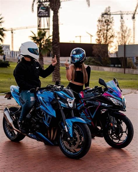 Motorcycle Couple Pictures Biker Couple Racing Bikes Sport Bikes