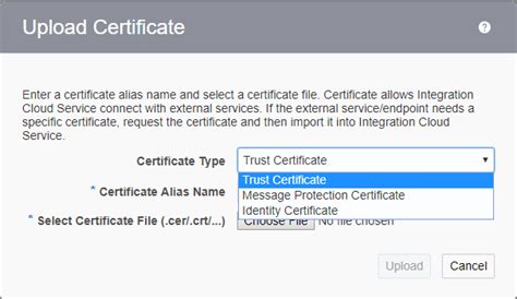 Adsterra Business Service Uploading Ssl Certificate In Oracle Integration Cloud Serive
