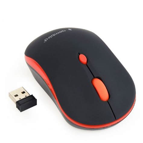 Gembird Wireless Optical Mouse Black Red Cablematic