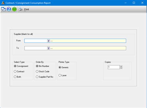 Modules Inventory Management Warehousing Reports Issue Reports Consignment Consumption