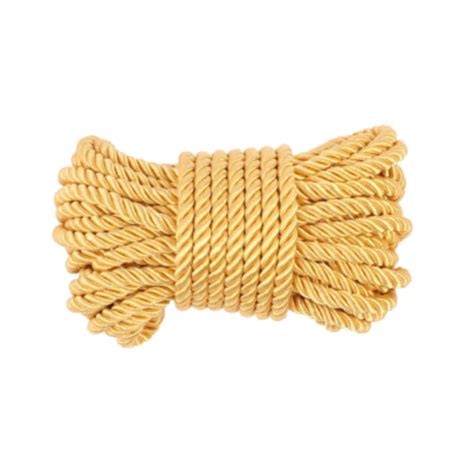 Corda Fetish Shibari Bdsm De 10 Metros Na Cor Amarelo Loja Pimenta
