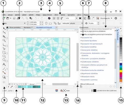 Coreldraw Tematy Pomocy Okno Aplikacji