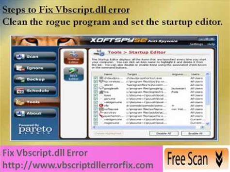 How To Fix Vbscript Dll Errors And Secure Your System YouTube
