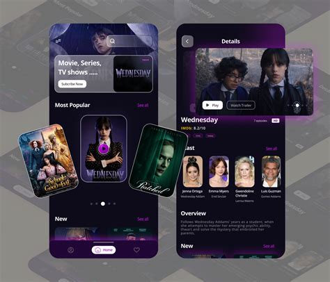 Online Movie App Ui Design Behance