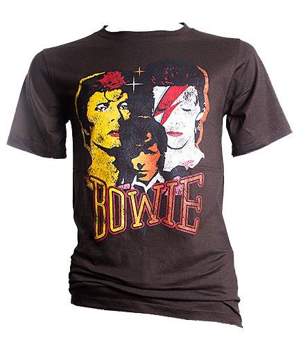 T Shirt David Bowie Ziggy Stardust Vintage Retro Boutique Divers