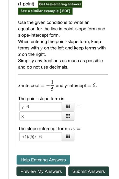solved 1 point get help entering answers see a similar