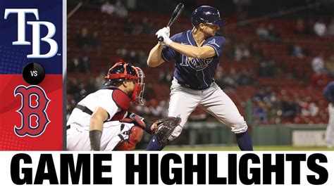 Rays Vs Red Sox Game Highlights 4621 Mlb Highlights Youtube