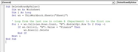 How To Delete Row Based On Cell Value In Excel Vba Methods Excel Insider