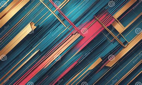 Digital Complex Geometric Pattern Composed Intersecting Lines In