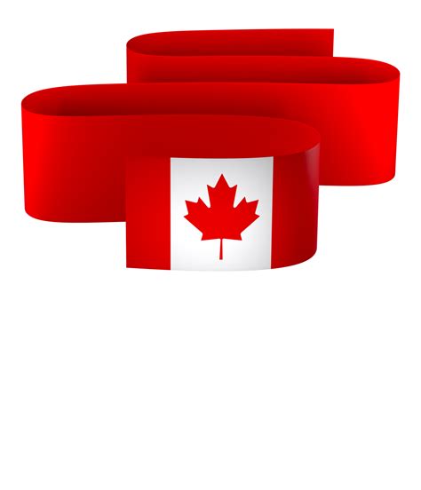 Canadá bandera elemento diseño nacional independencia día bandera cinta png PNG