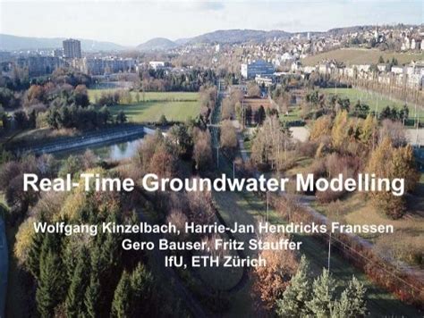 Real Time Groundwater Modelling Feflow