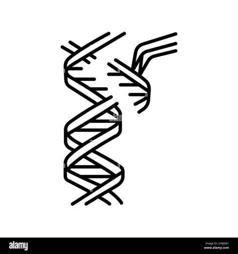Crispr Black Line Icon Vector Isolated Element Editable Stroke Stock Vector Image And Art Alamy