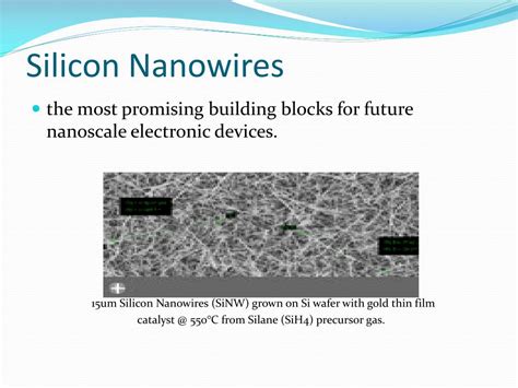 ppt silicon nanowires powerpoint presentation free download id 710316