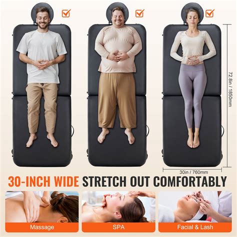 Vevor Professional Wide Massage Table 30 W Heavy Duty Folding Massage