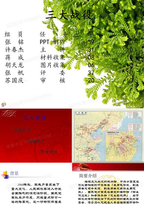 三大战役ppt模板下载编号qpkknppx熊猫办公