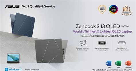 Zenbook S OLED UX Laptop Ringkas Yang Gahar