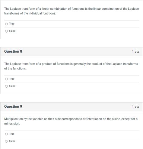 solved the laplace transform of a linear combination of