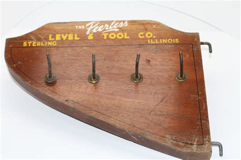 Antique Peerless Level And Tool Co Wood Key Hook Auction