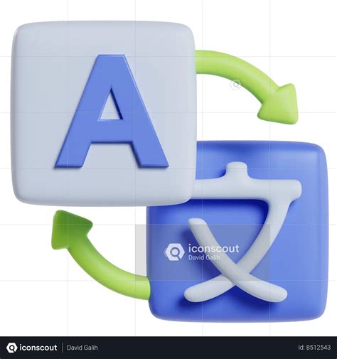 Translation Interface Icons 3d Icon Download In Png Obj Or Blend Format