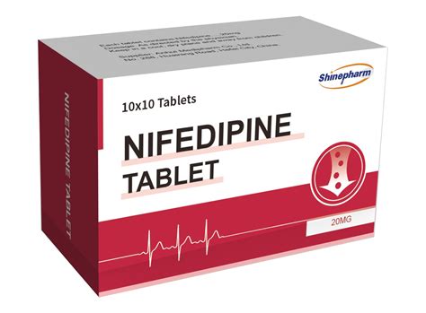 Gmp Certified Tablet Nifedipine Tablet 20mg China Nifedipine Tablet